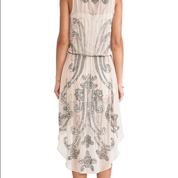 Haute Hippie | Dresses | Haute Hippie Embellished Chiffon Dress | Poshmark